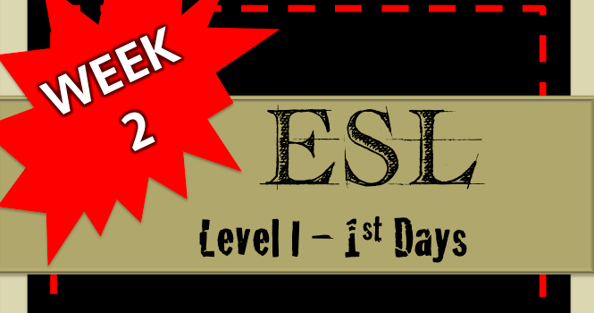 1: ESL first days SURVIVAL KIT