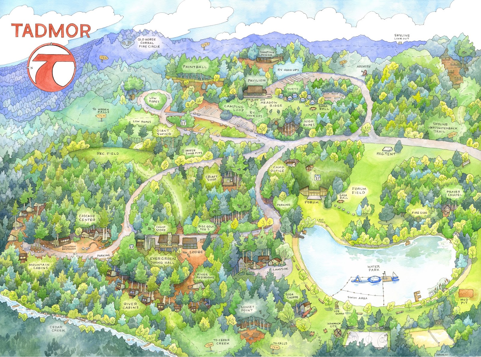 Meadow to Grove: Camp Tadmor Map