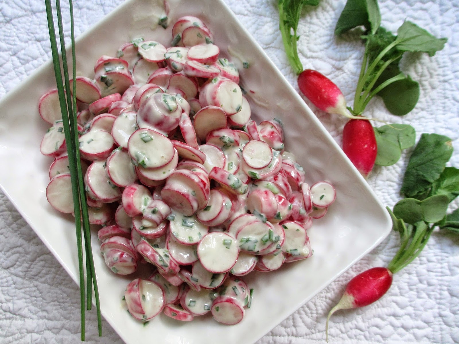 COOKING JULIA : SALADE DE RADIS À LA CIBOULETTE