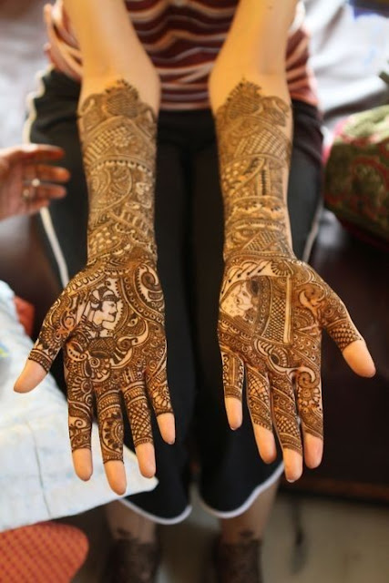 Ornate Marathi Mehndi Design Schemes