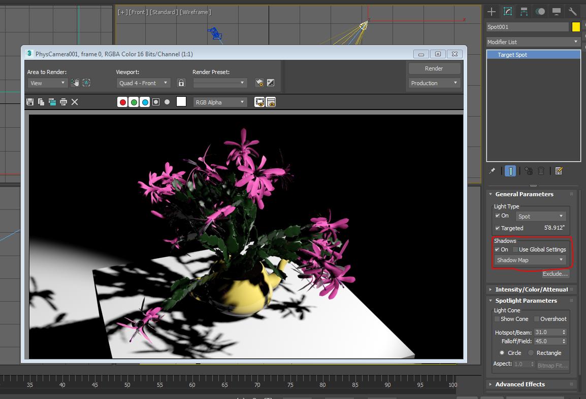 3dmod: (chap 16.3) Controlling Shadows