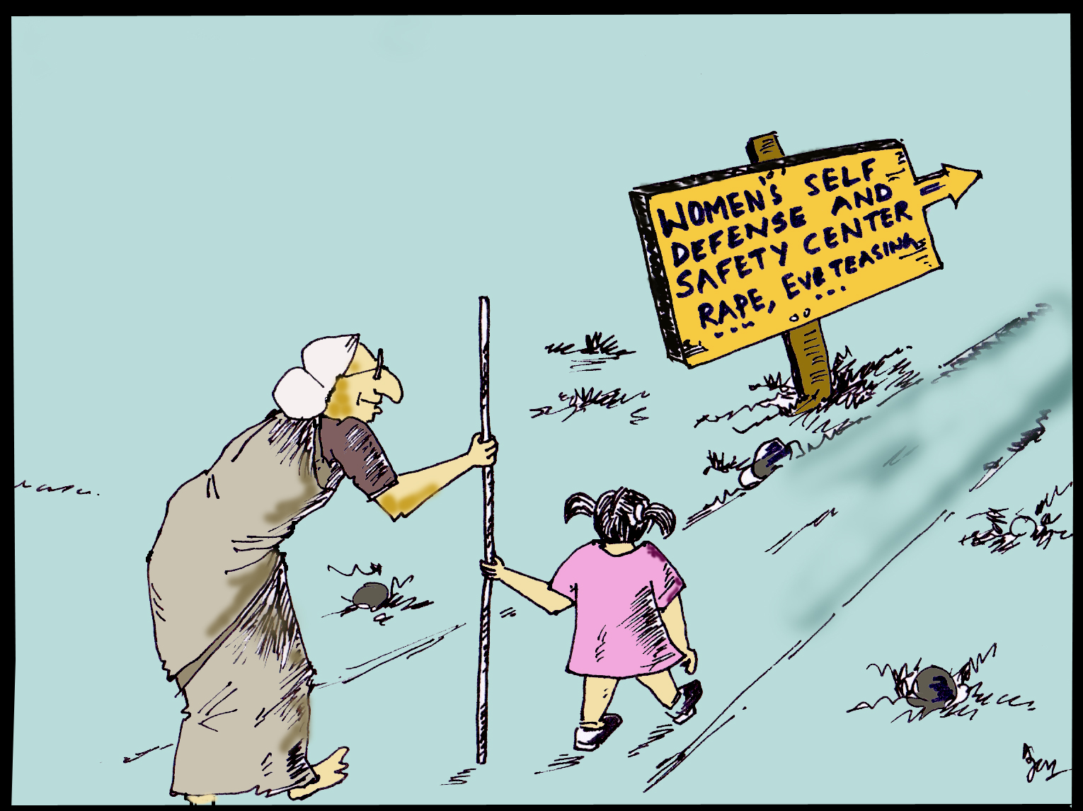 SERENDIPITOUS VOYAGES: RAPE- Cartoon