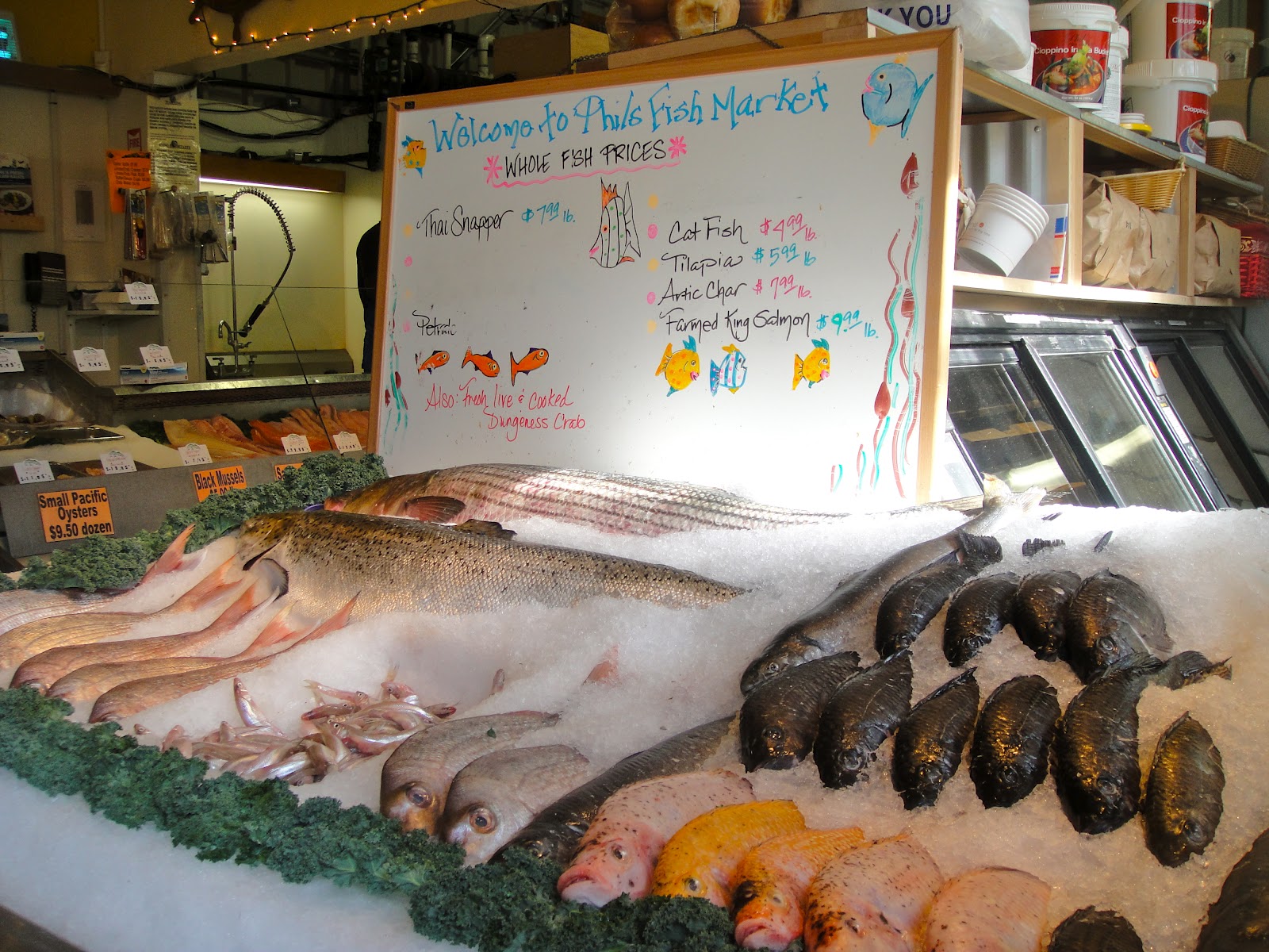Food-ventures!: Seafood Galore: Phil's Fish Market
