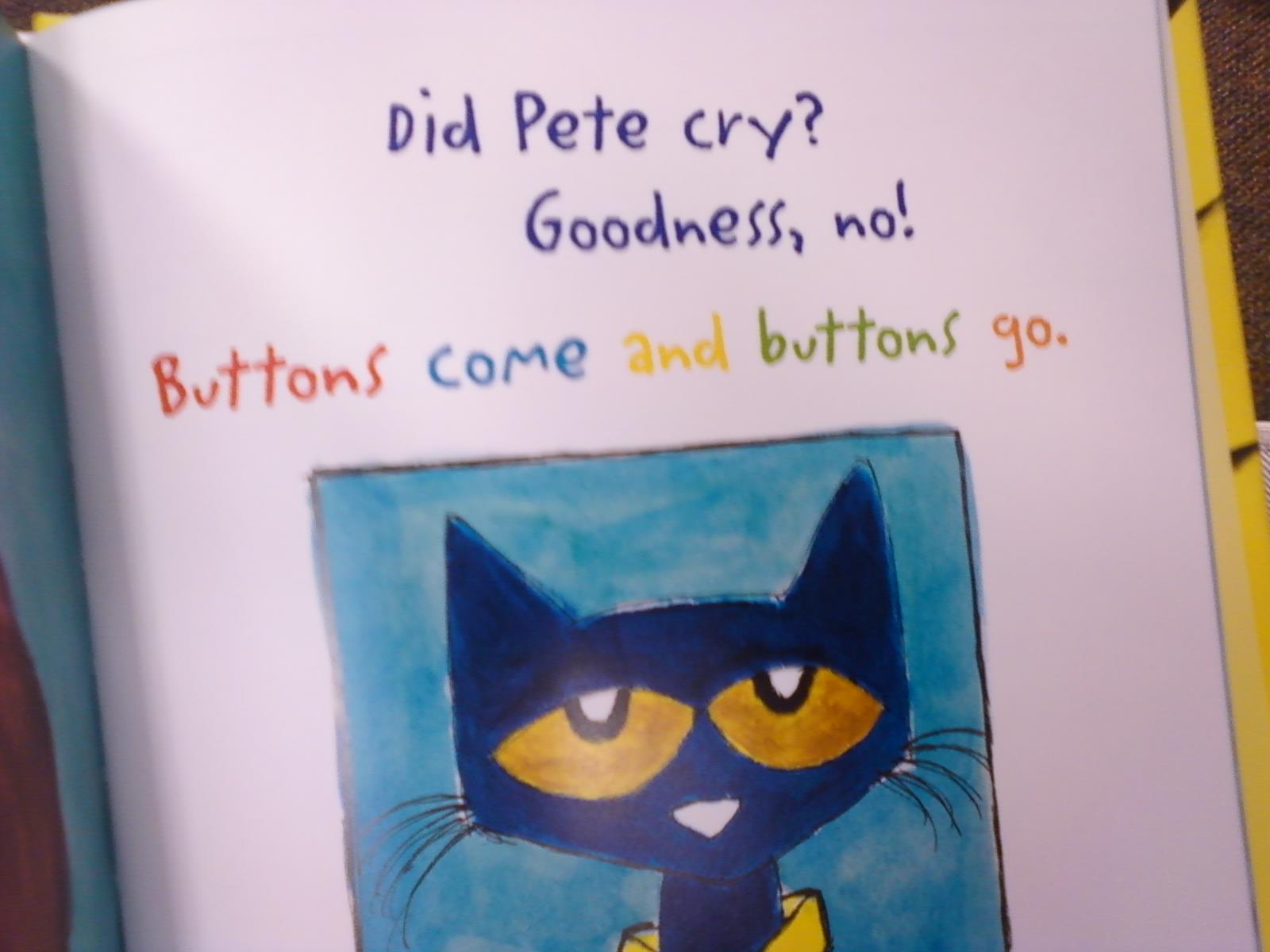 tainted with a positive view: Pete the Cat