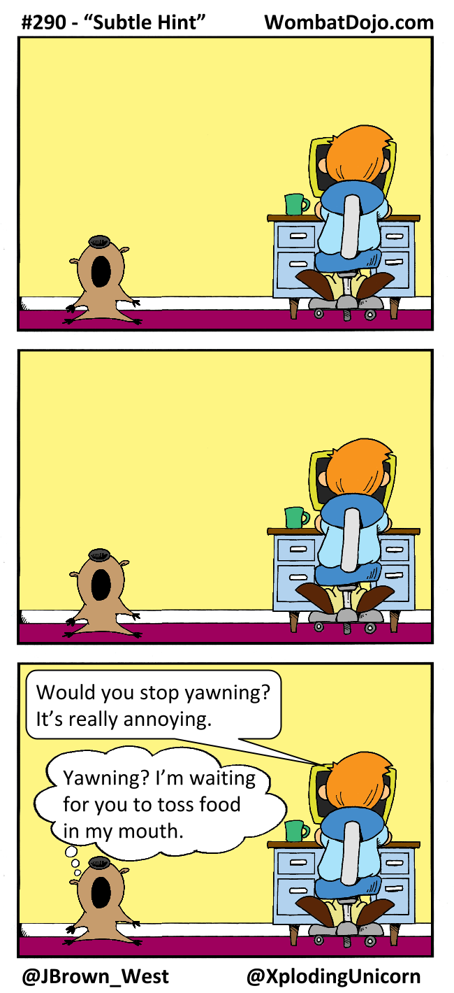 Subtle Hint ~ Wombat Dojo