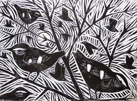 sandra james-talbot: Woodcut art and design