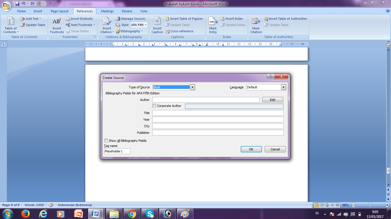 Langkah-langkah Membuat Body Note