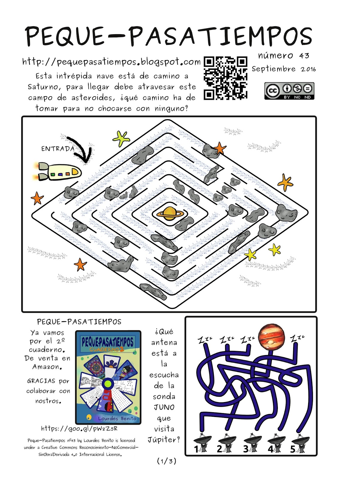 Peque-pasatiempos: septiembre 2016