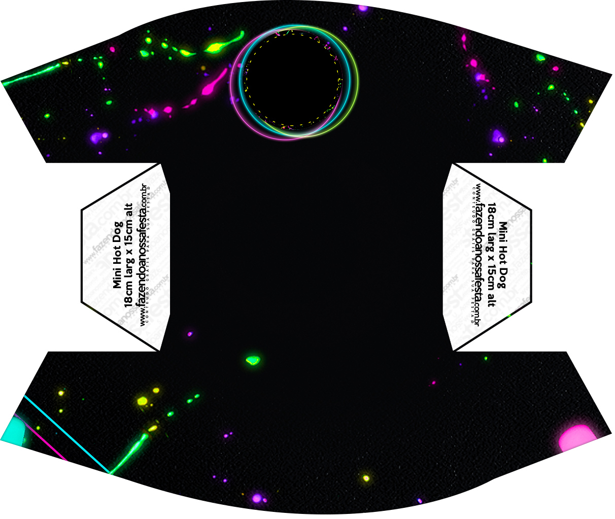 Neon Party: Free Printable Boxes. | Oh My Quinceaneras!