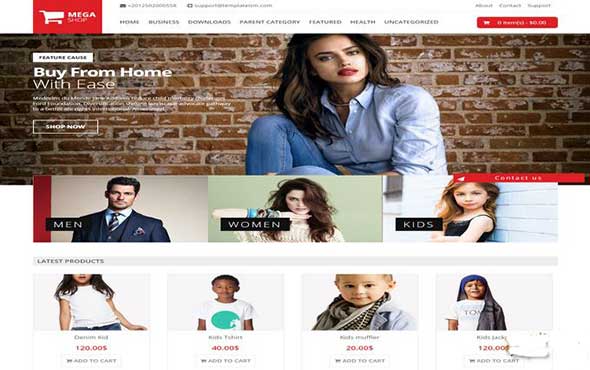 MegaShop - Template Grátis Loja Virtual Blogger