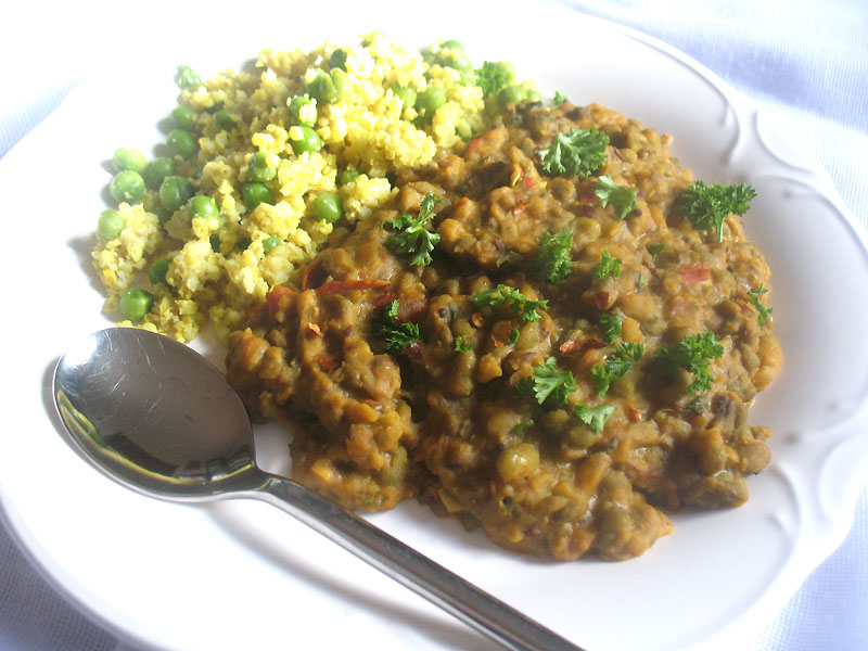 Mung Beans in a Creamy Tomato Coconut Milk Sauce | Lisa's Kitchen ...