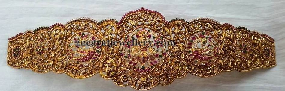 10 Different Patterned Vaddanam Designs - Jewellery Designs