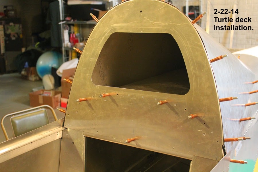 My CX4 Airplane Build Blog: Turtle Deck Installation