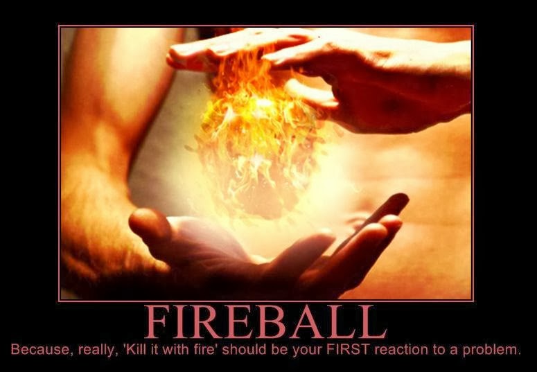 "Bunny halfling sets a forest ablaze" or "How the fire sorcerer got ...