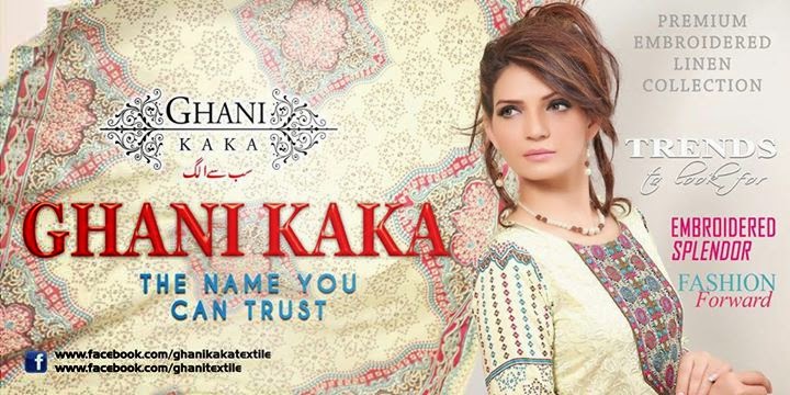 Ghani Textile Winter Collection 2014 - Premium Embroidered Linen ...