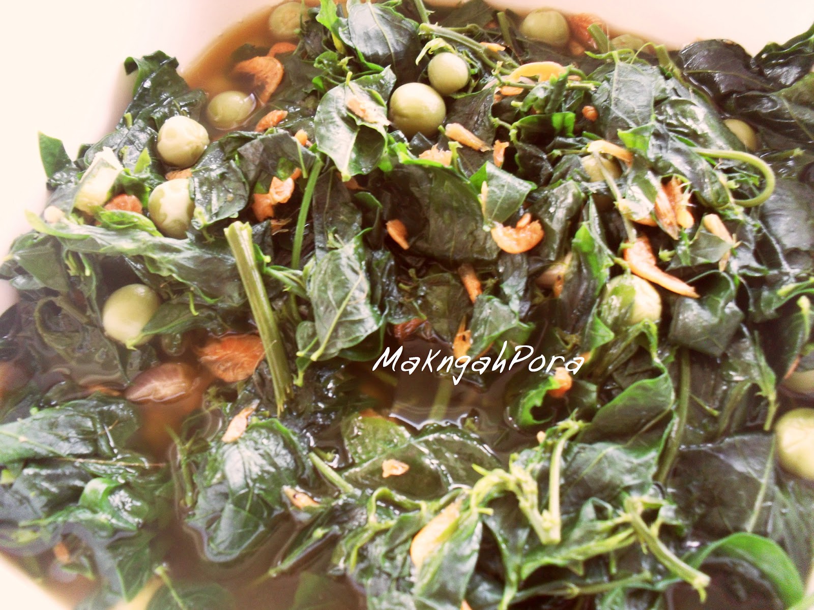 Mak Ngah Pora: Sayur cekur manis campur udang kepai
