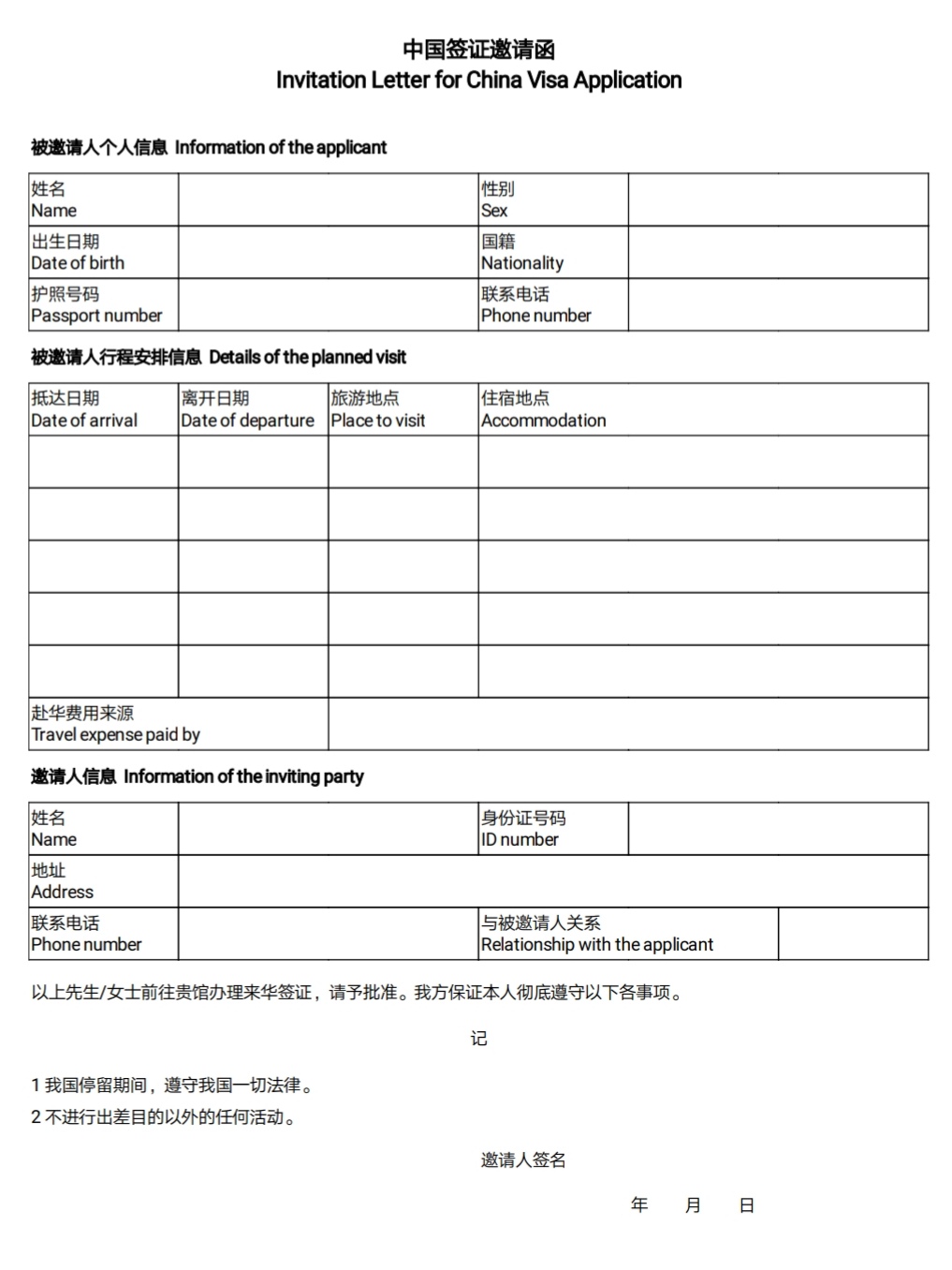 How to Apply Chinese Visa and How to Read Chinese Visa
