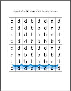 Unfolding Wings and Favorite Things: Free b and d confusion worksheet