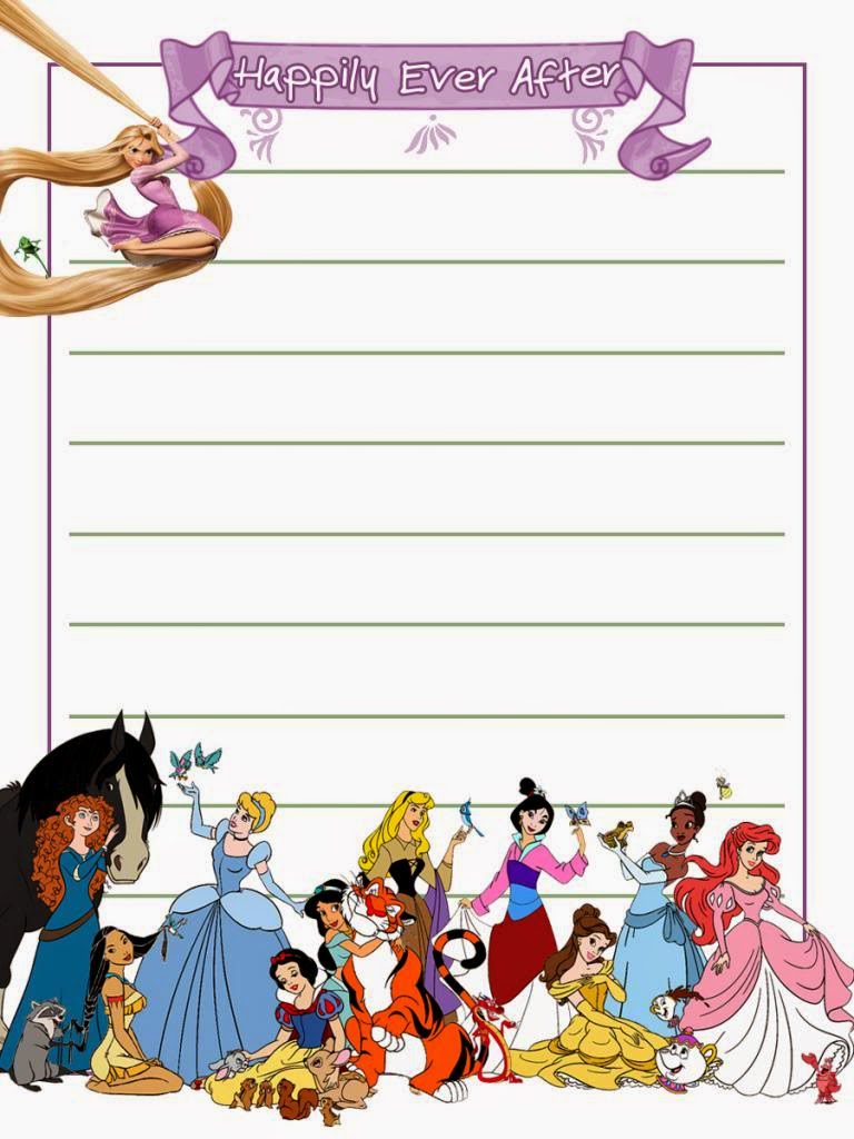 Disney Princess Free Printable Notebook. | Oh My Fiesta! in english