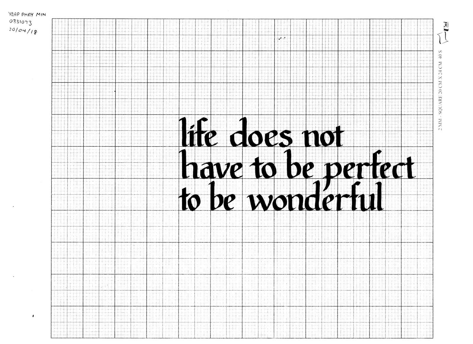 TYPOGRAPHY - EXERCISES