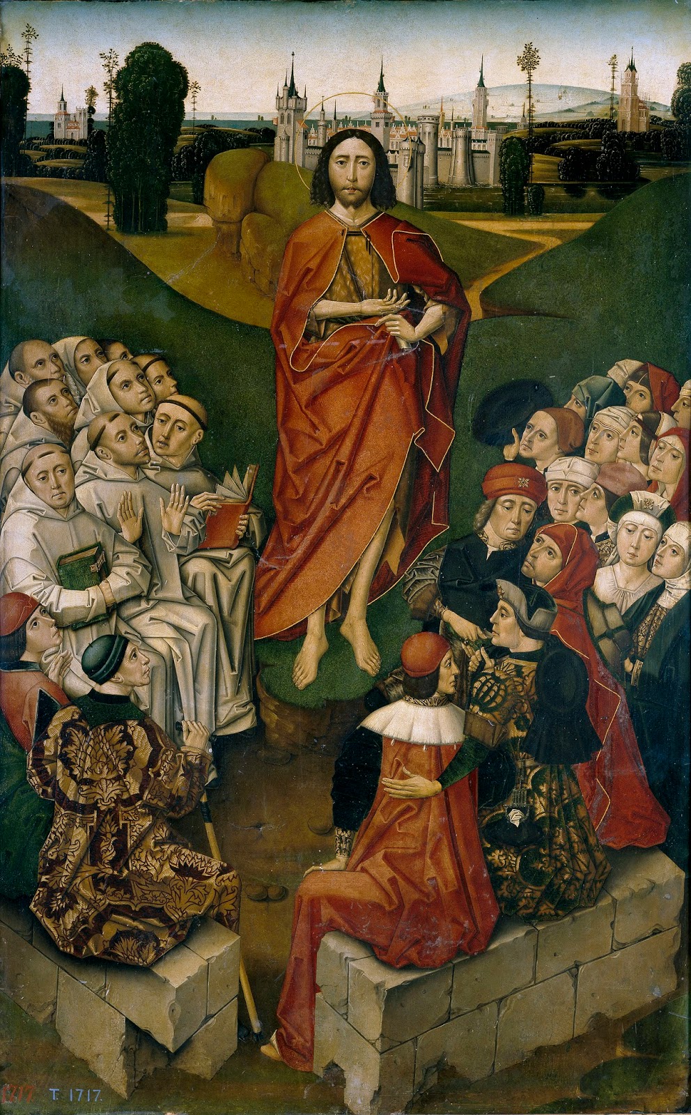 Imágenes: Maestro de Miraflores. La predicación de san Juan Bautista