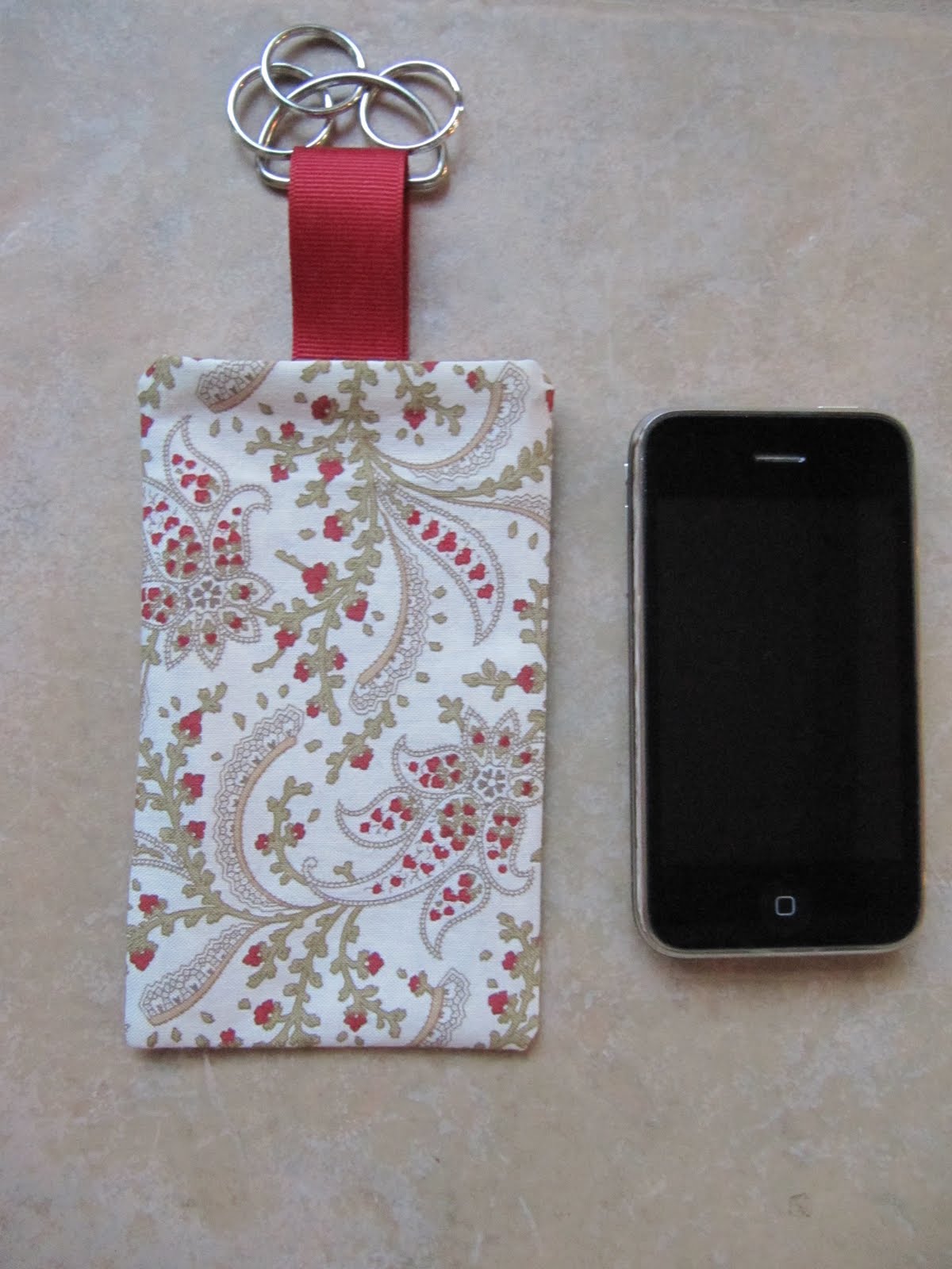Sew Many Ways...: Make A Gift On The 25th Club...Cell Phone Key Chain ...