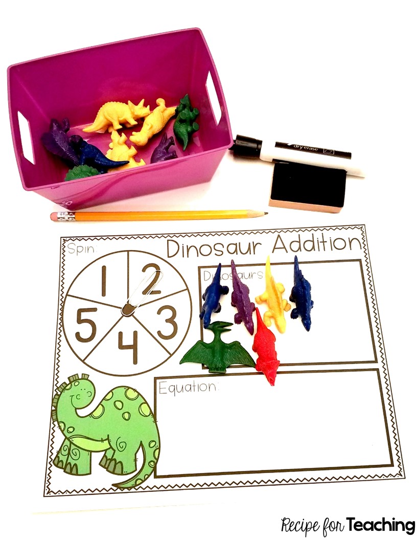 Dinosaur Addition - Recipe for Teaching