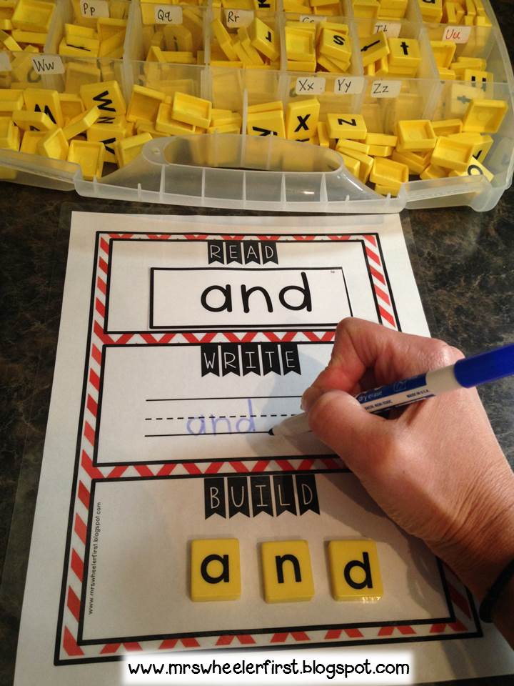 Mrs. Wheeler's First Grade Tidbits: Fry's First 100 Read, Write, Build