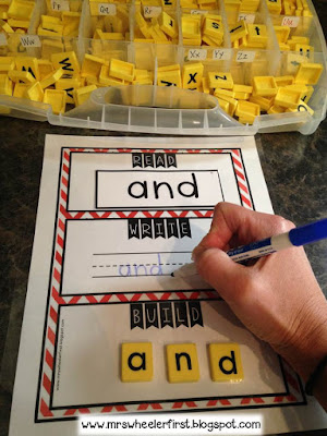 Mrs. Wheeler's First Grade Tidbits: Fry's First 100 Read, Write, Build