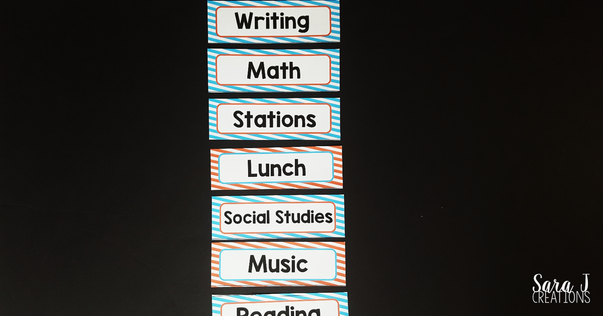 Turquoise Blue and Red Classroom Decor | Sara J Creations