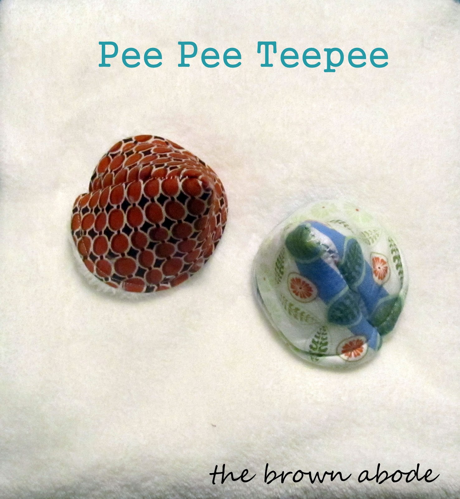 the brown abode: It's Baby Time... pee pee teepee :)