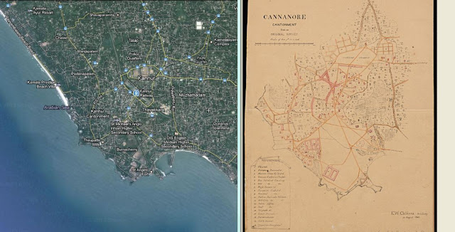 Jeevan's KALLI VALLI : Kannur A study with an Old Map