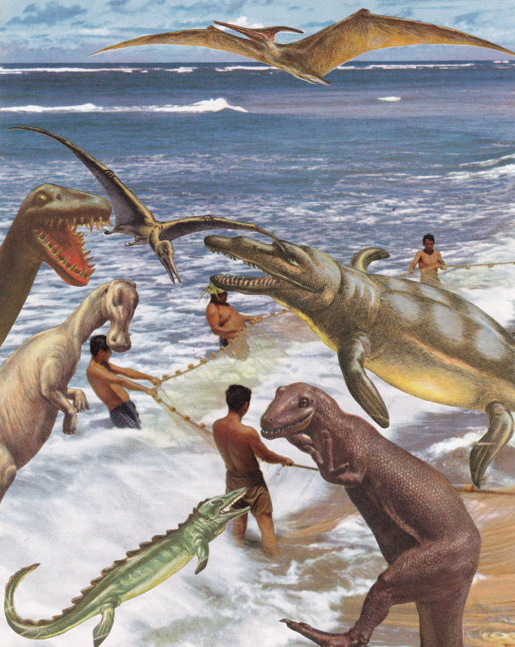 The Kollage Kit: Dinosaurs and People Coexist Only in Books, Movies ...