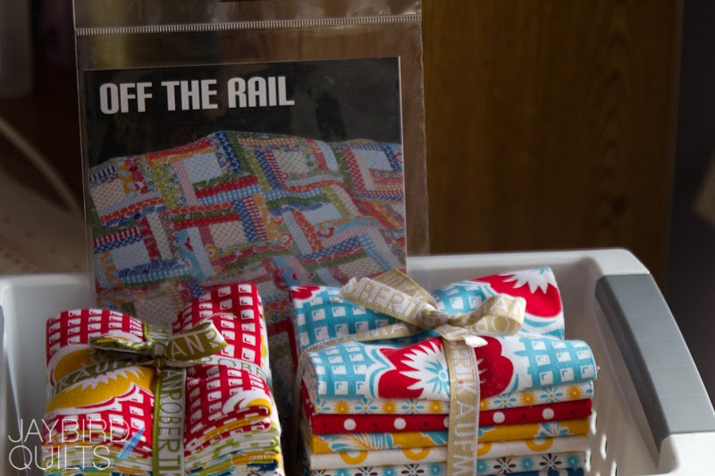 Jaybird Quilts: Giveaway winner & Off the Rail Quilt Kits