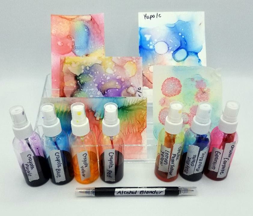 Koala T Crafts ALCOHOL INKS AND YUPO PAPER SERIES WEEK 1 DIY Alcohol koala-t-crafts-alcohol-inks-and-yupo-paper-series-week-1-diy-alcohol