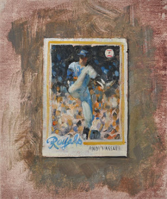 a painting a day: Baseball Card