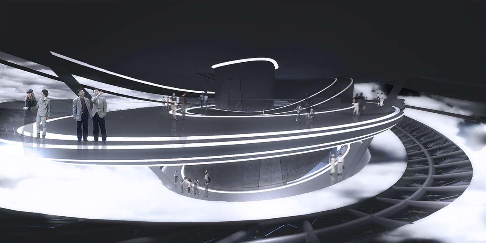 architecture now and The Future: ARC MULTIMEDIA THEATER BY ASYMPTOTE