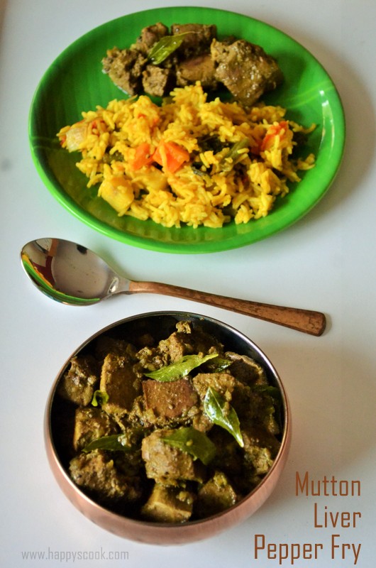 Mutton Liver Pepper Fry Recipe | Eeral Milagu Varuval | Mutton Recipes ...