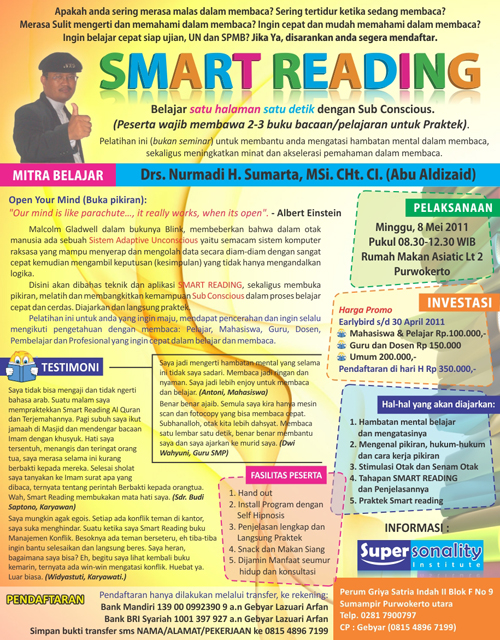 Flyer Smart Reading ~ Prinz Design