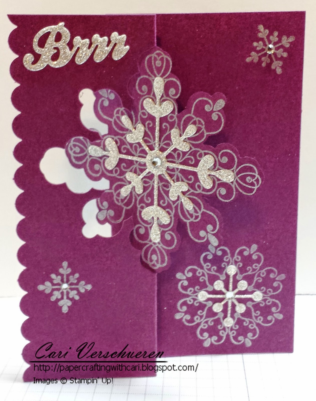 Creative Paper Crafting: New Snowflake Card Thinlit