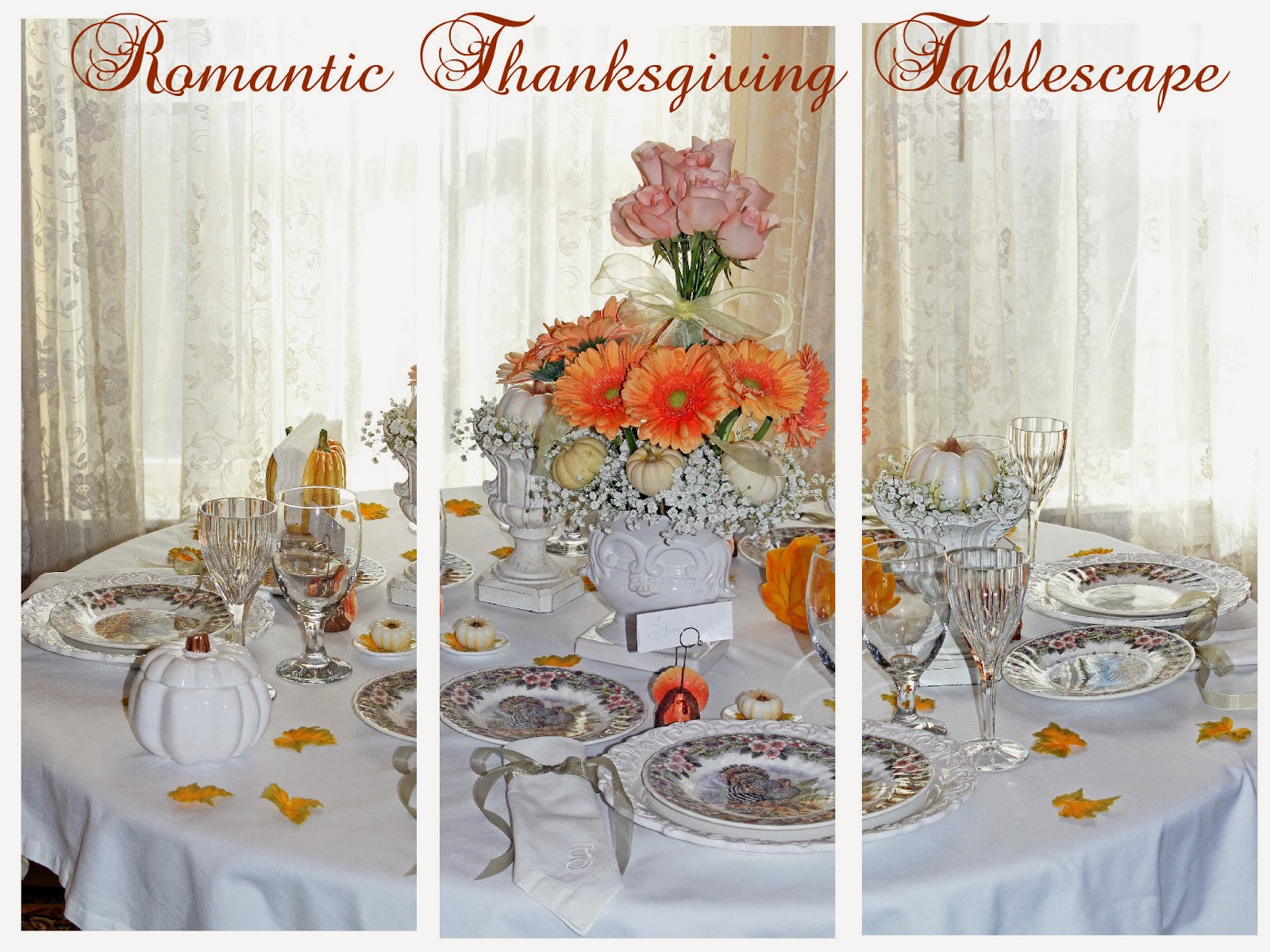 Shannon's Shanonigins: Romantic Thanksgiving Tablescapes