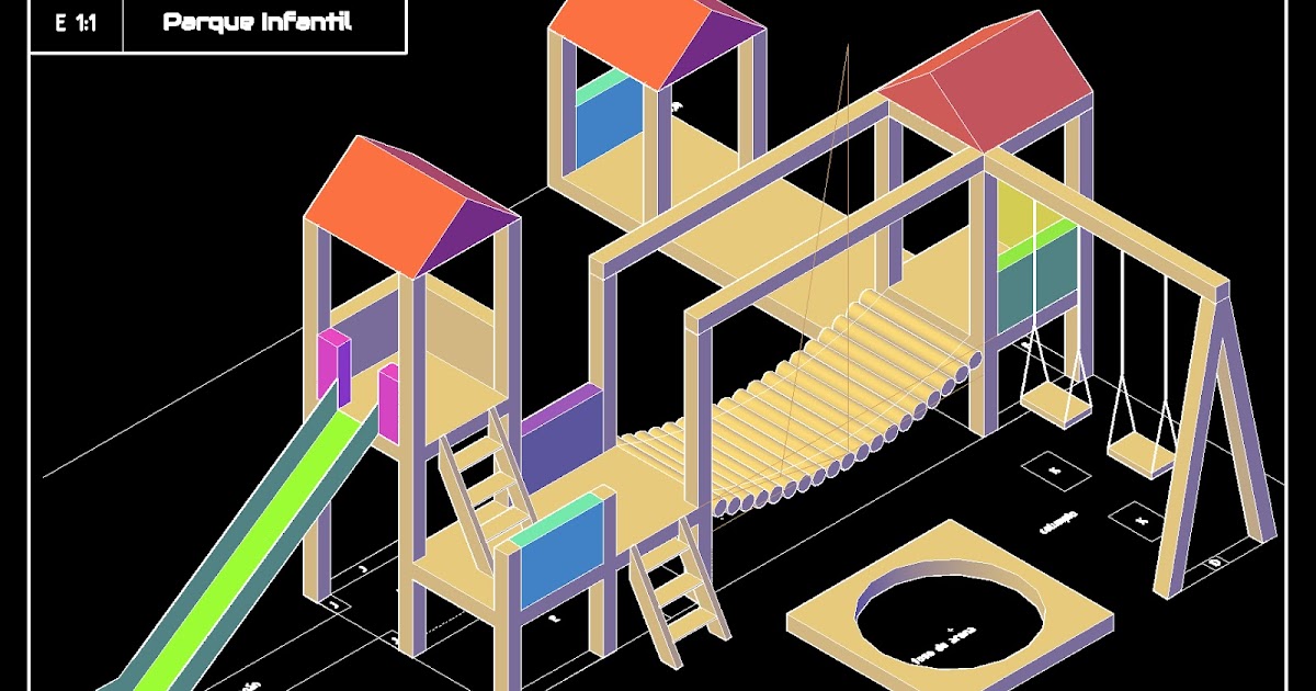 INFOGEOMETRÍA: PLAYGROUND. ISOMETRIC PERSPECTIVE