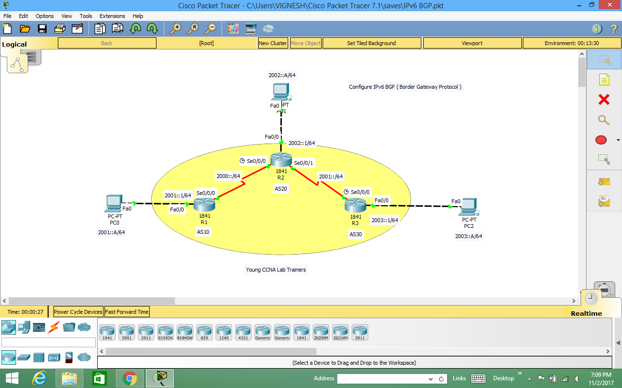YouNG CCNA Lab Trainers: IPv6 BGP Local preference