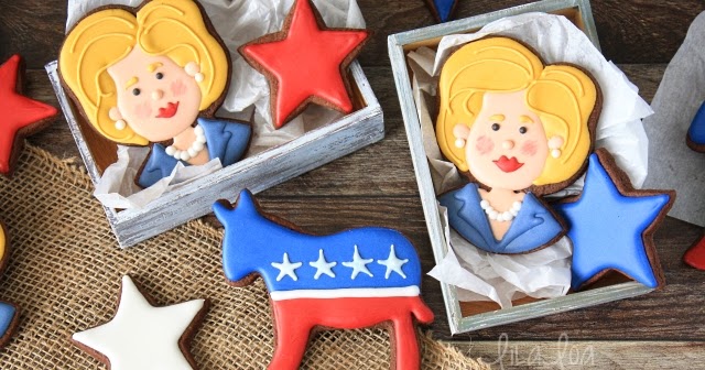 How to Make Decorated Hillary Clinton Cookies