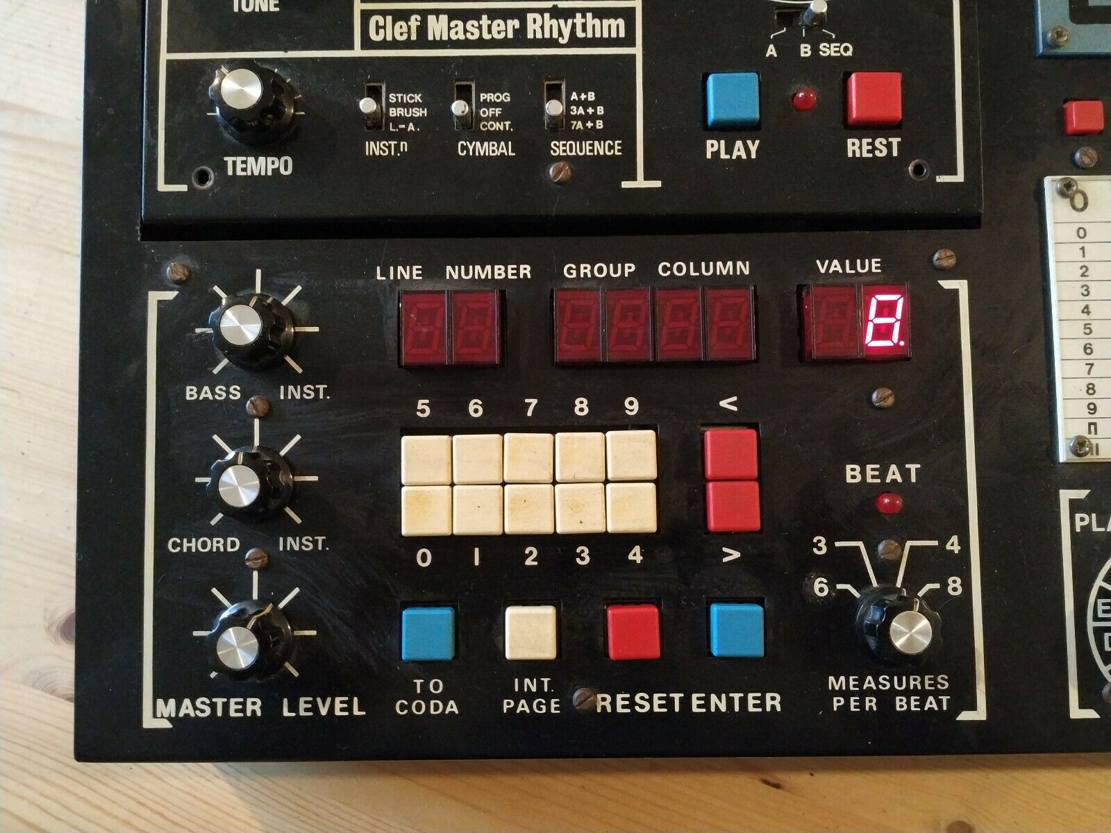 MATRIXSYNTH: Vintage CLEF Master Rhythm Computer Band-box