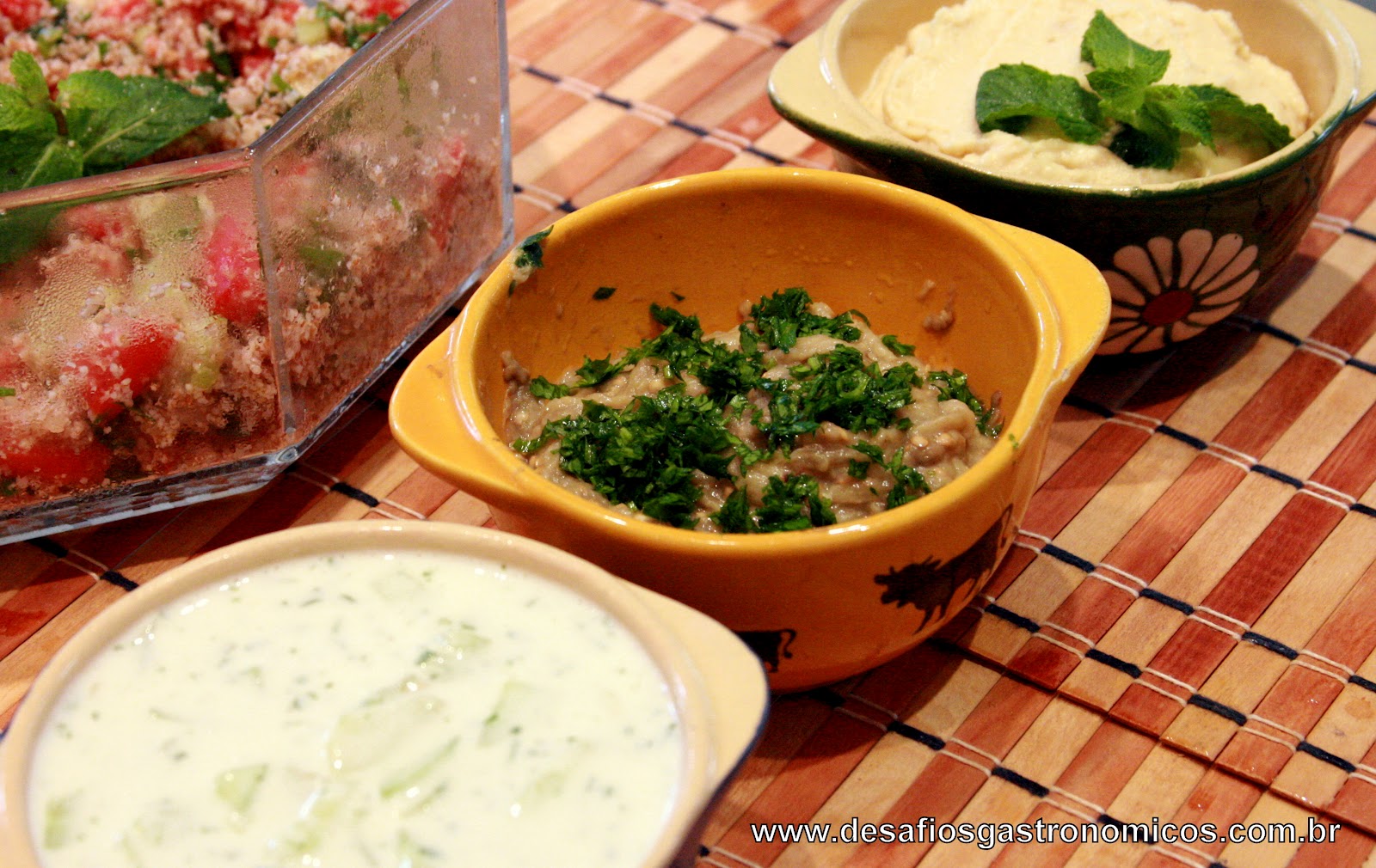 Desafios Gastronômicos: DESAFIO: Preparar 3 pastas árabes (Babaganuj ...