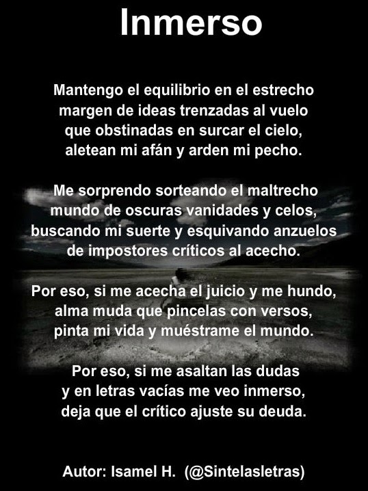 El Club de los poetas: Inmerso