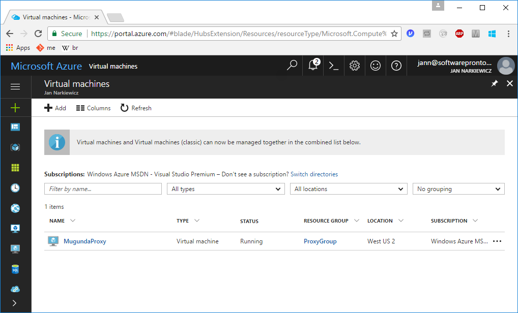 Jan David Narkiewicz Developer Creating An Ubuntu Server On Azure