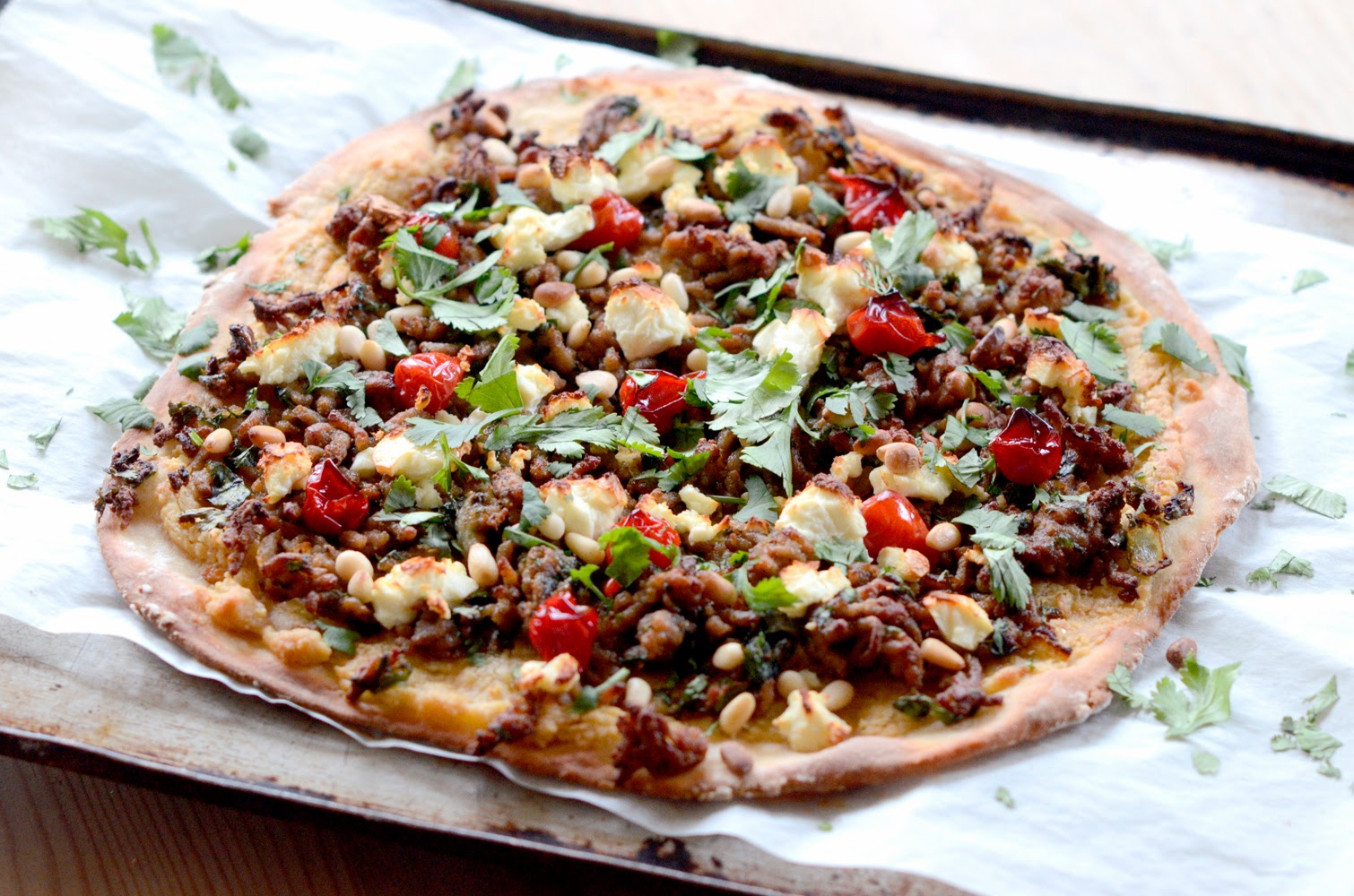 Yasmin Limbert: SPICED LAMB PIZZA