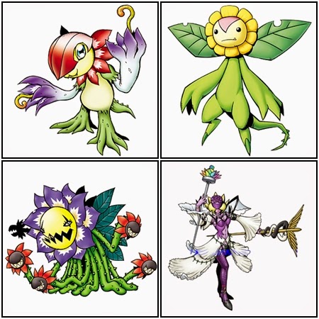 Floramon Line Sunflowmon ~ MEU×DIGIMON